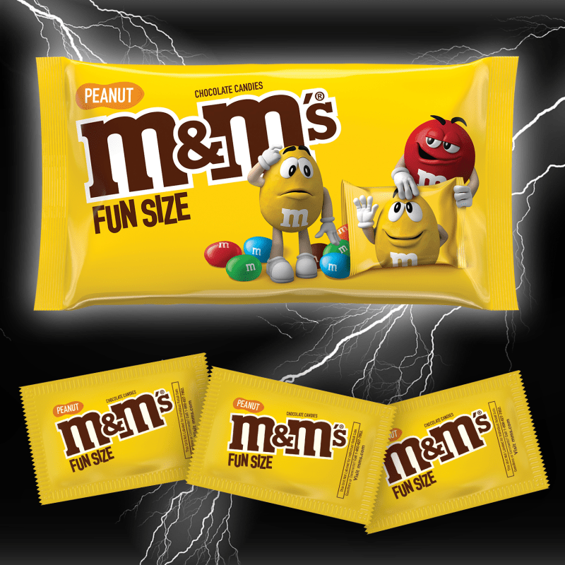 M&M'S Fun Size Peanut Milk Chocolate Candy | Halloween-MarsWrigley